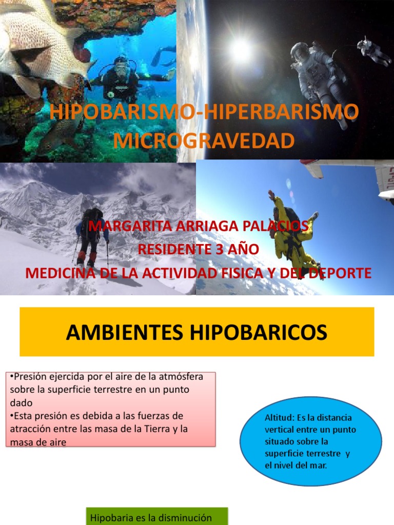 Hipobarismo-Hiperbarismo Microgravedad | PDF | Submarinismo | Sistema ...