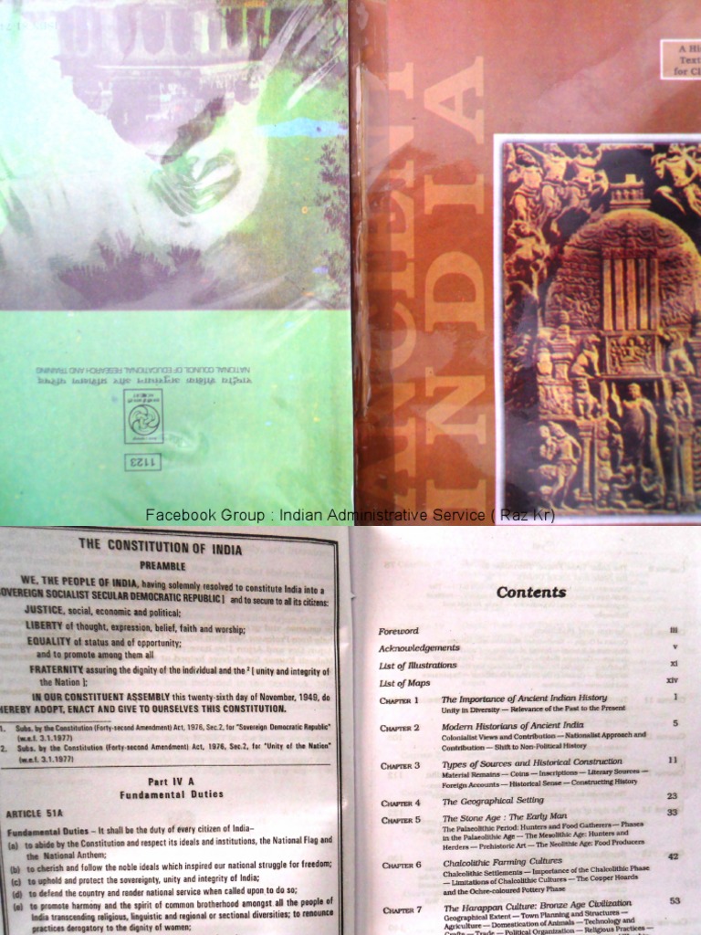 Ancient India Old History NCERT Part 1 of 3 | PDF | Public Sphere ...