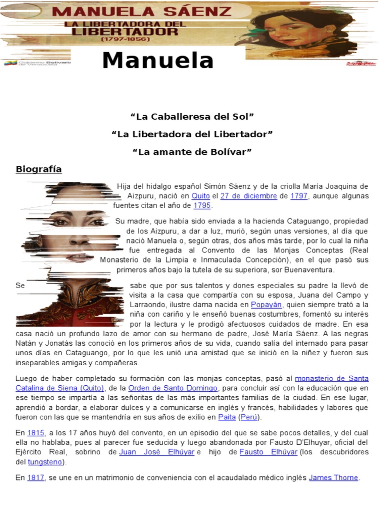 Manuela Sáenz | PDF