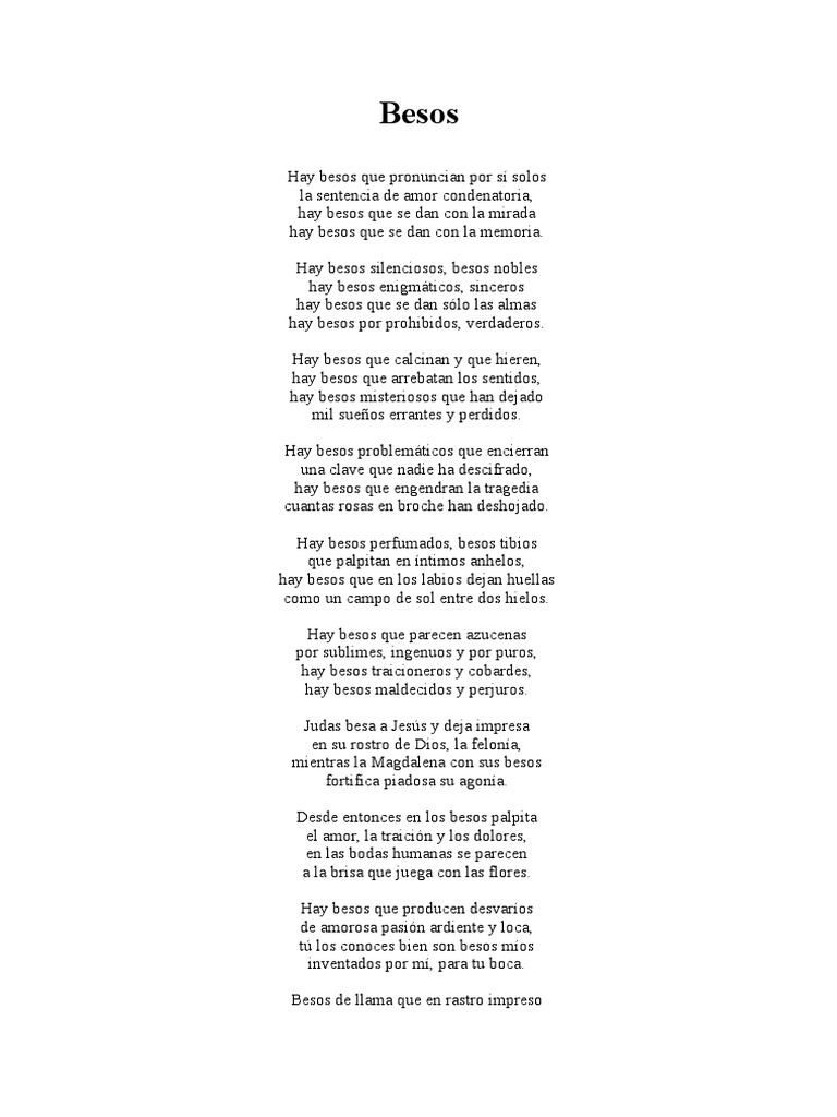 La Esencia de los Besos | PDF | Arte | Poesía