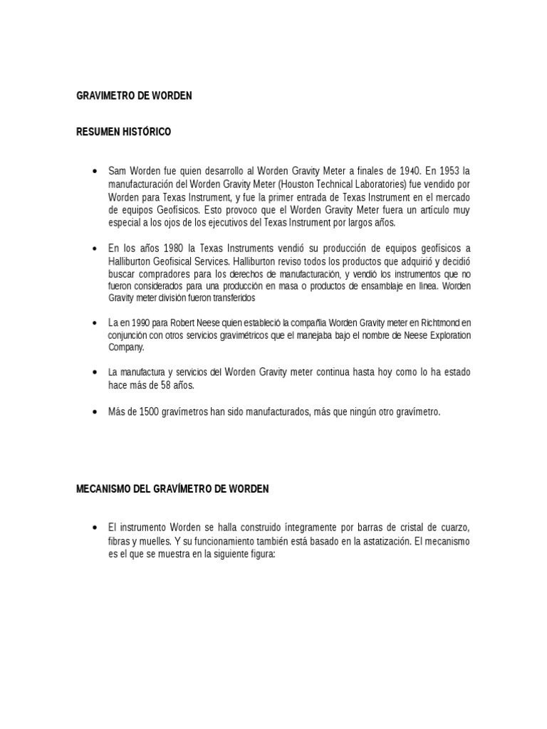 Gravimetro de Worden | PDF | Aluminio | Science