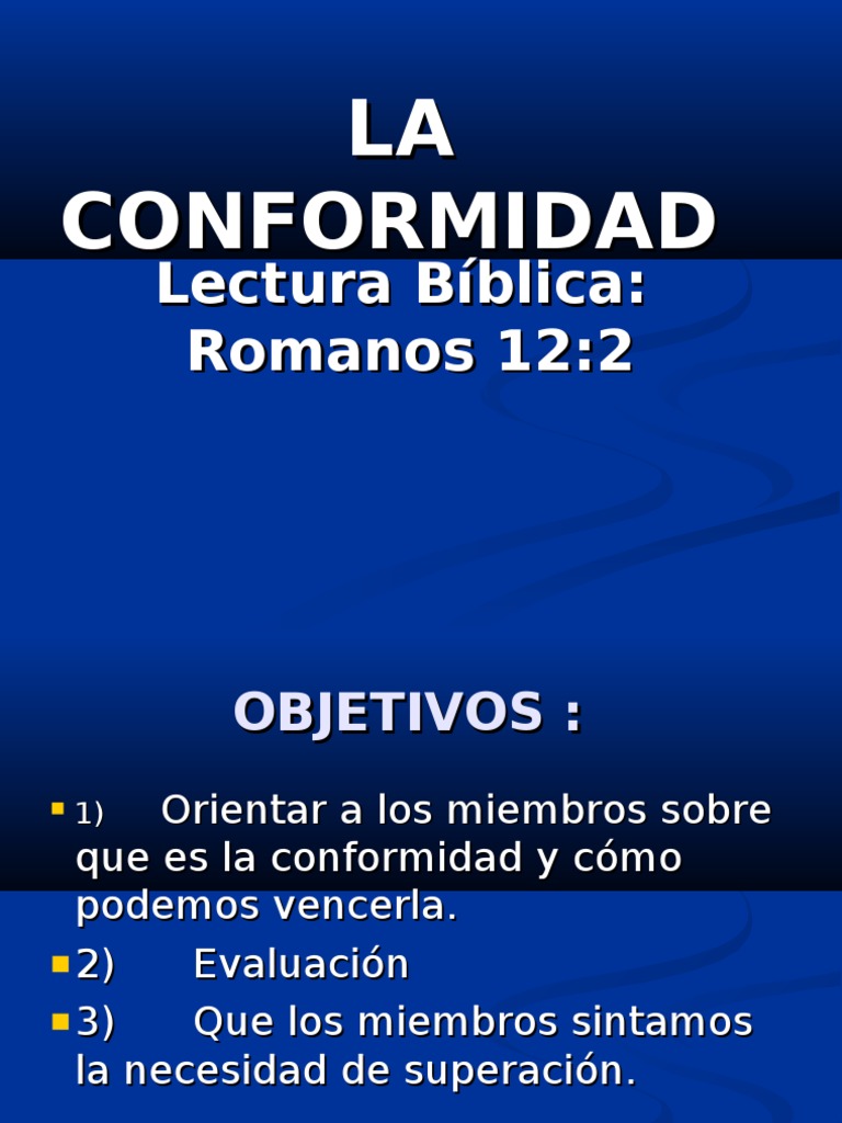 Superando la Conformidad en la Fe | PDF | Pecado | Jesús