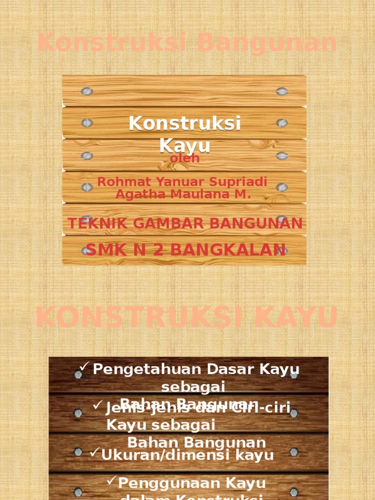 Sifat Dan Jenis Kayu | PDF