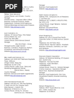List of Importers of Pilipina | PDF | Metro Manila | Manila