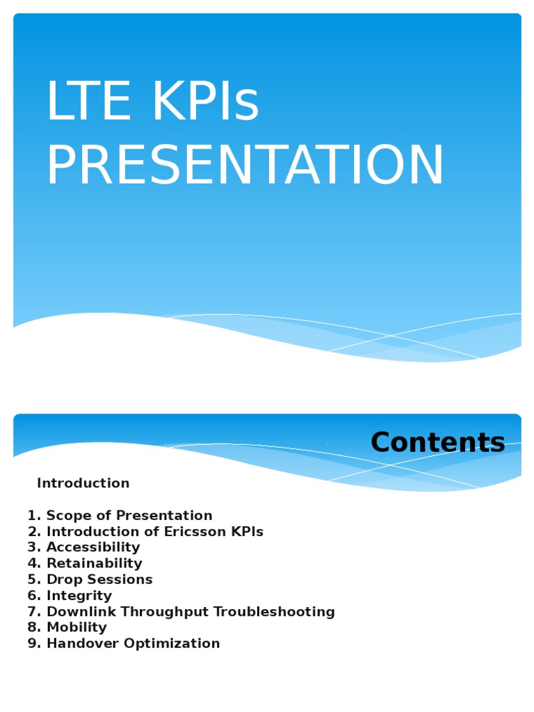 LTE KPI Overview and Optimization Guide | PDF | Mimo | Network Packet