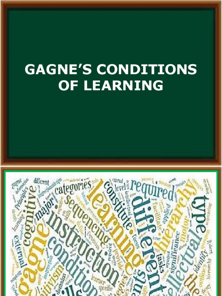 Gagnes Conditions of Learning | PDF | Applied Psychology | Pedagogy