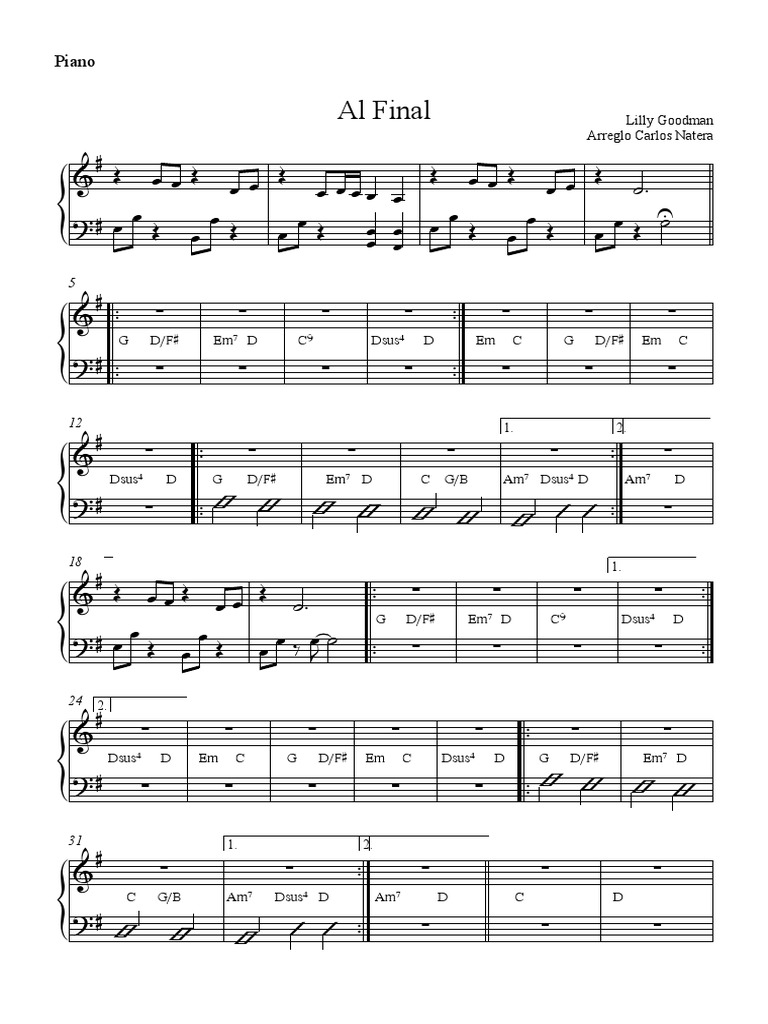AL Final AL Final Piano | PDF
