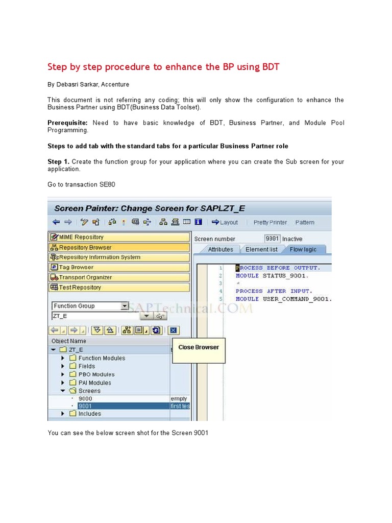Step by Step Procedure To Enhance The BP Using BDT | PDF | Tab (Gui) | Computing