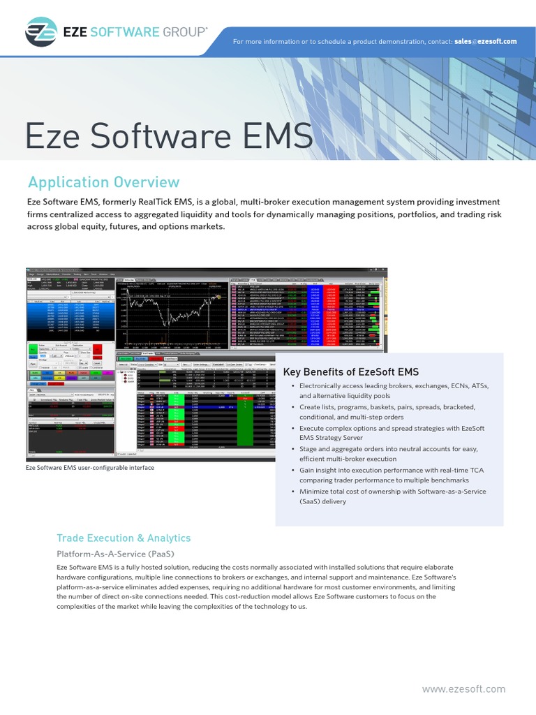 EzeSoft EMS Overview A4 | PDF | Platform As A Service | Application ...