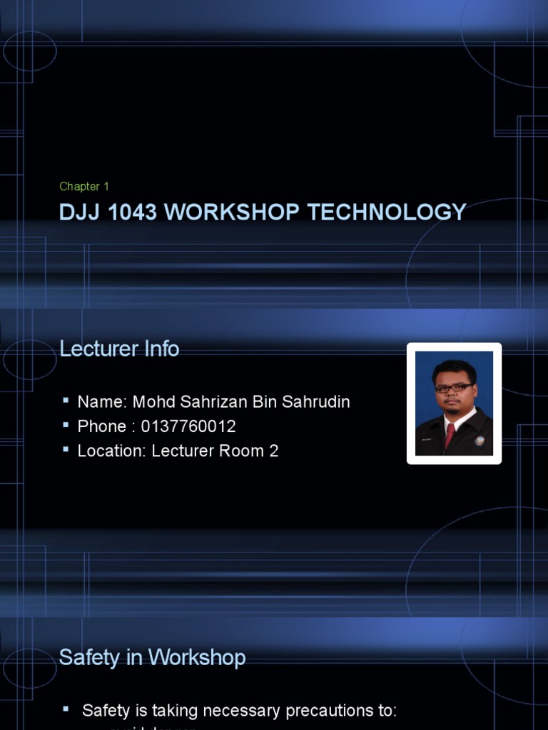 DJJ 1043 Workshop Technology | PDF