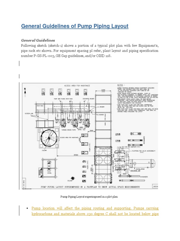 General Guidelines of Pump Piping Layout | PDF | Pump | Valve