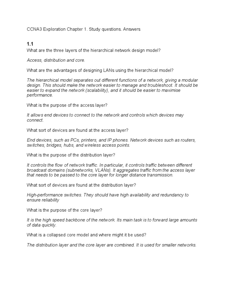 CCNA3 Study Guide | PDF | Network Switch | Computer Network