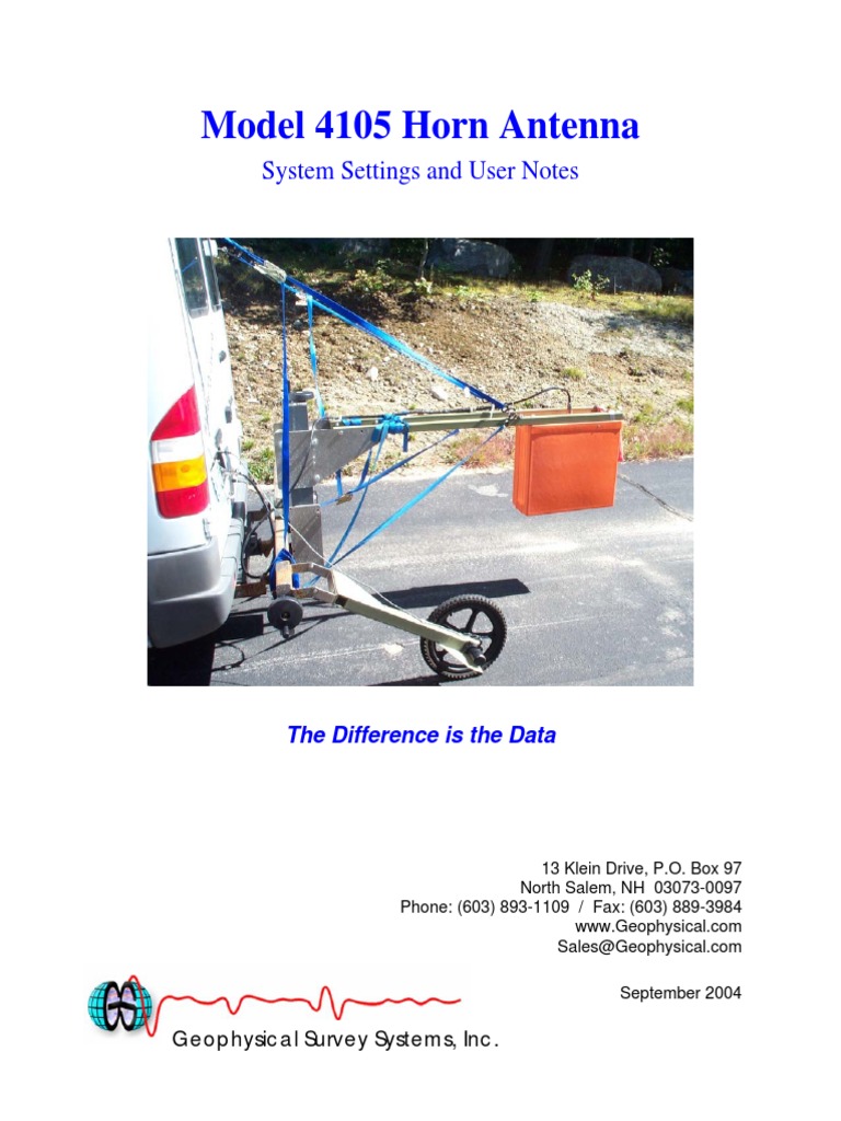 GSSI Model 4105 Horn Antenna | PDF | Federal Communications Commission ...
