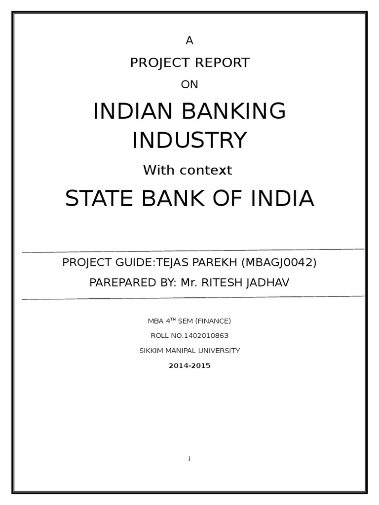 Banking Sector Report Report | PDF