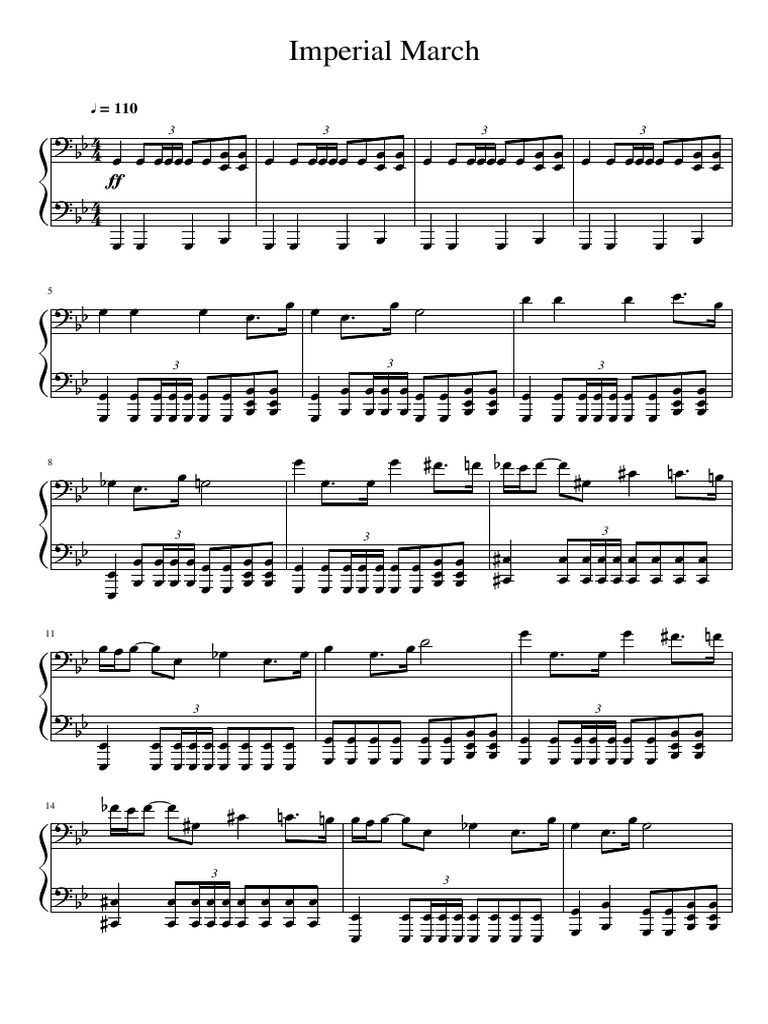 Imperial March Music Notation | PDF