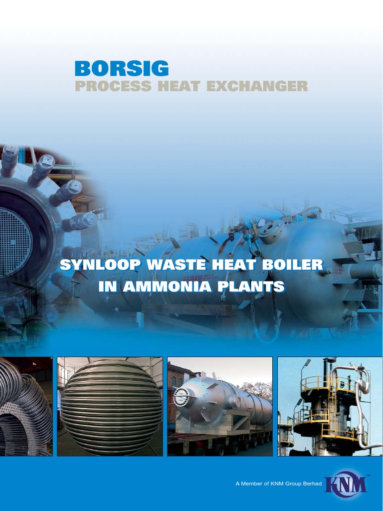 BORSIG Process Heat Exchanger - Synloop Waste Heat Boiler in Ammonia ...
