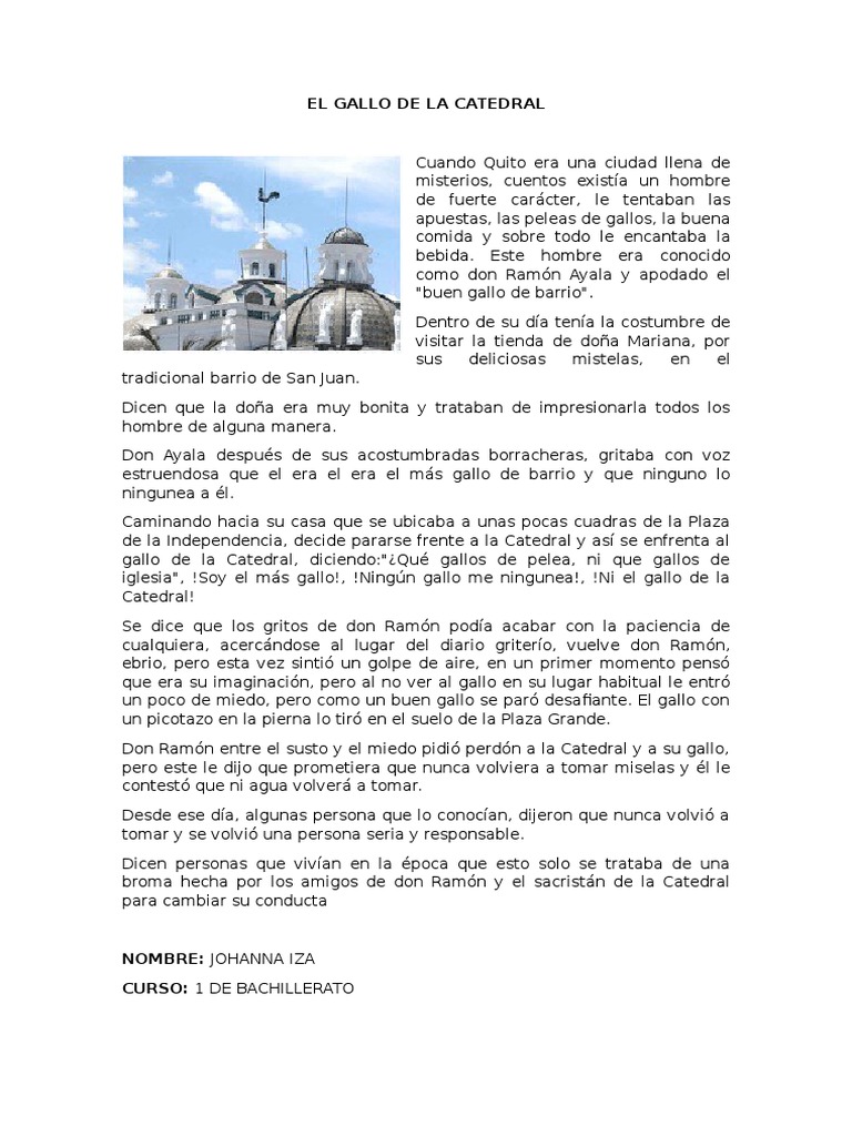El Gallo de La Catedral | PDF