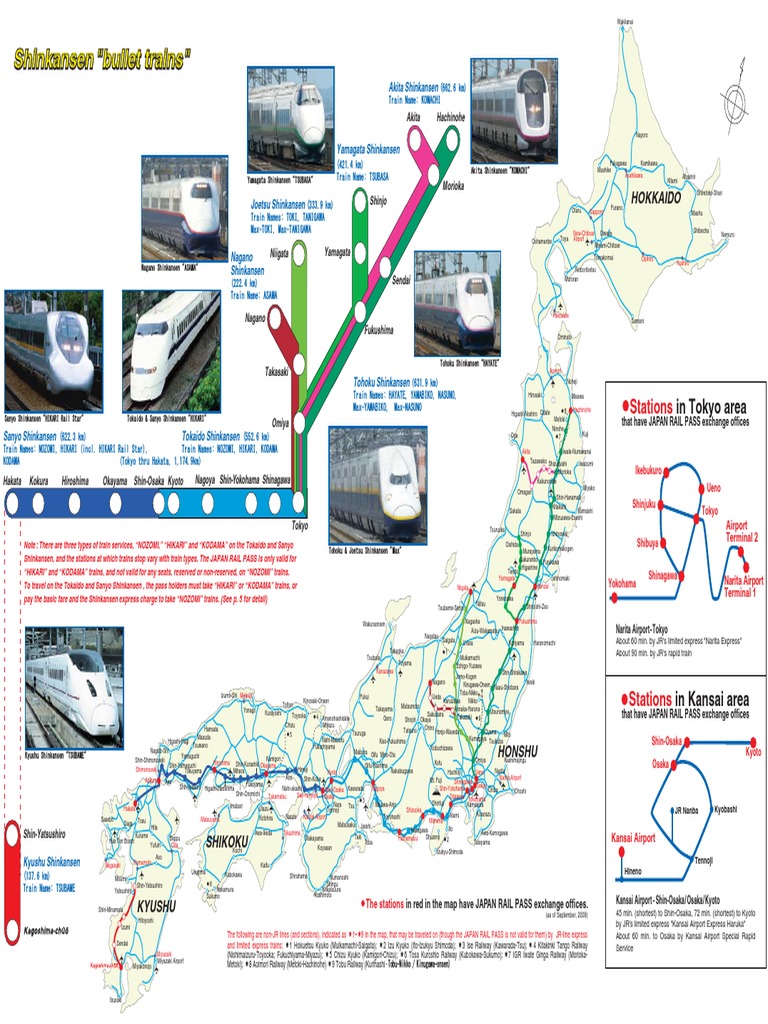 Japan Rail Map | PDF | Electric Rail Transport | Railway Companies