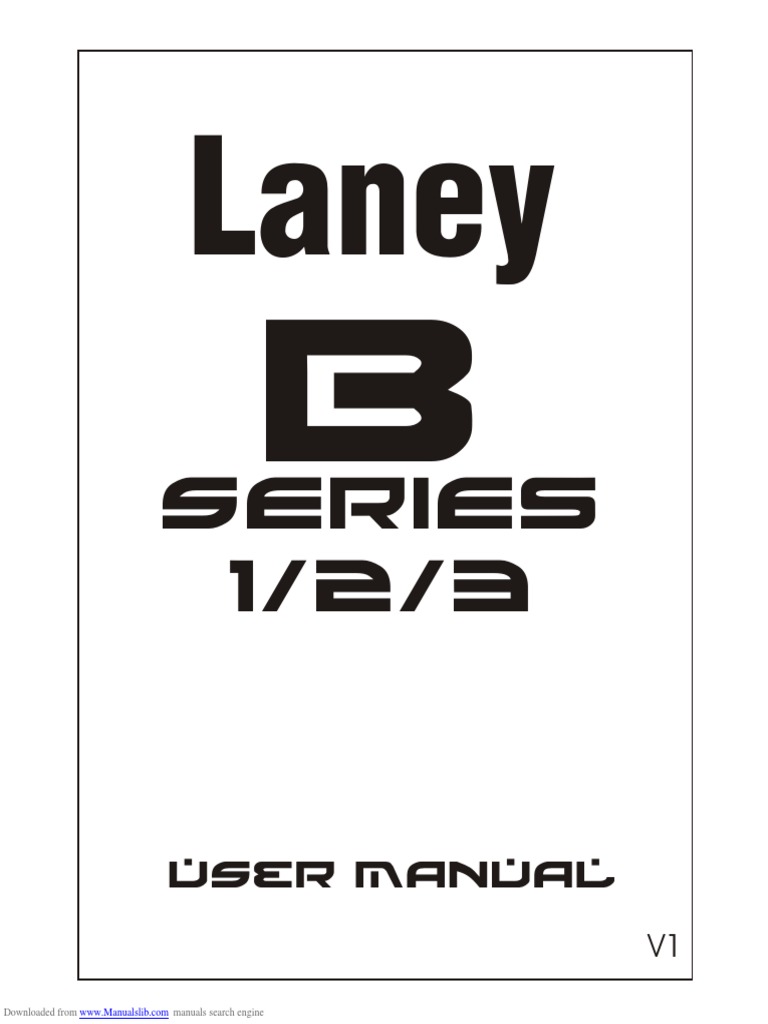 Laney b1 Manual | PDF | Amplifier | Loudspeaker