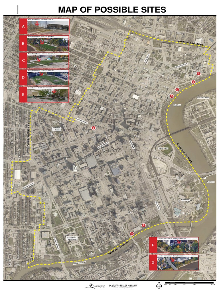 WPG Downtown Dog Park Map of Possible Sites | PDF