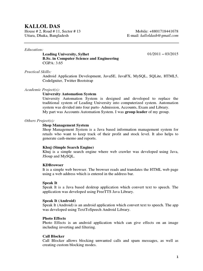Kallol Das: Education | PDF | Artificial Intelligence | Intelligence (AI) & Semantics
