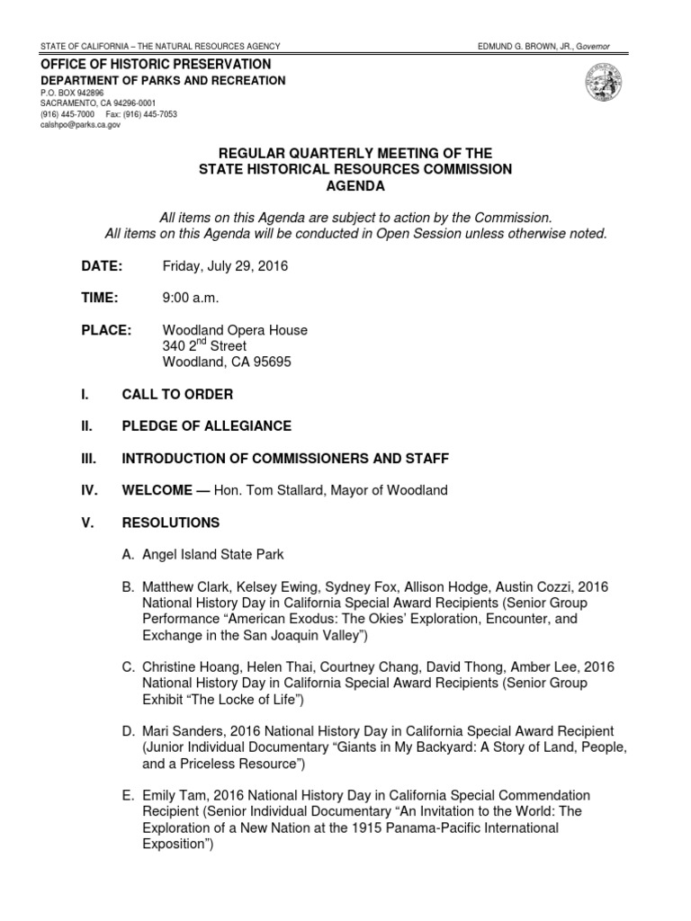 California Historical Resources Meeting | PDF | Southern California ...