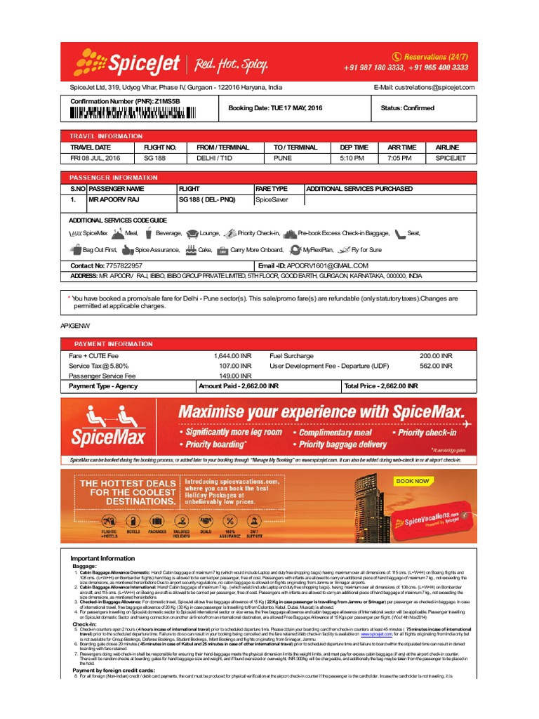 spicejet-e-ticket-pnr-z1ms5b-08-jul-2016-delhi-pune-for-mr-raj
