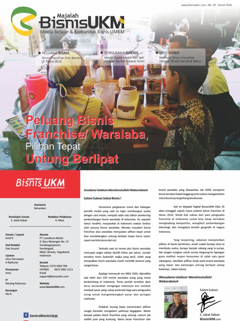 Majalah Digital BisnisUKM Edisi Maret 2016 | PDF