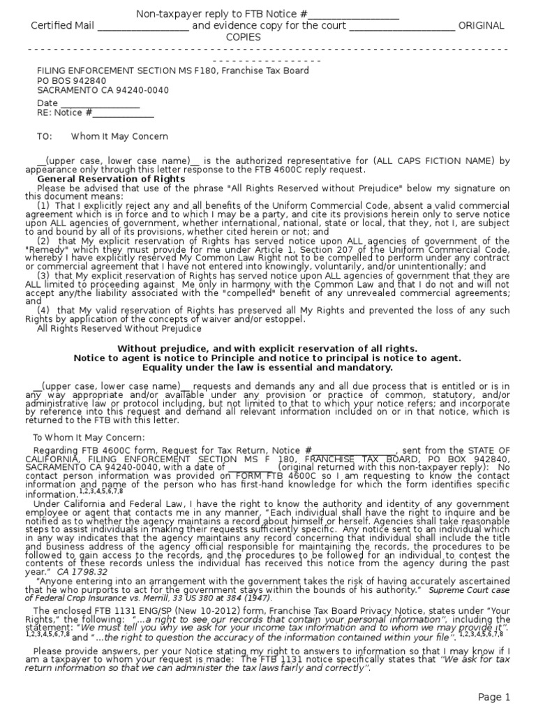 2016 FTB LTR For 2014 - 1st Letter by 1-20-2016 Redacted | PDF