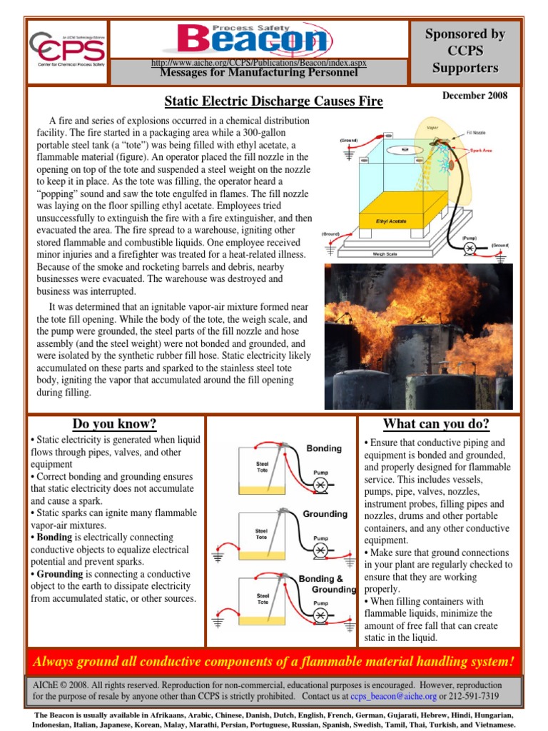 Case Study - Static Electricity - E12 PDF | Download Free PDF | Fires ...