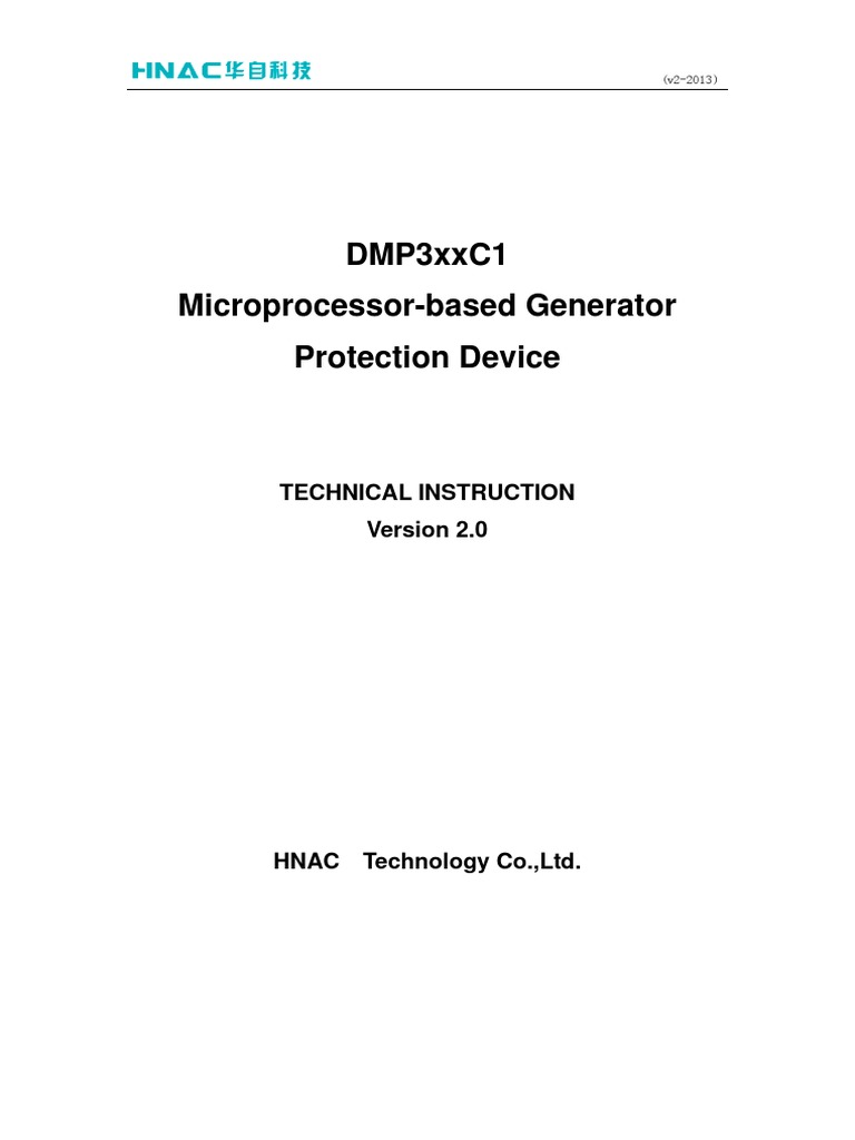 Generator Protection Device PDF | PDF | Relay | Electromagnetic Interference