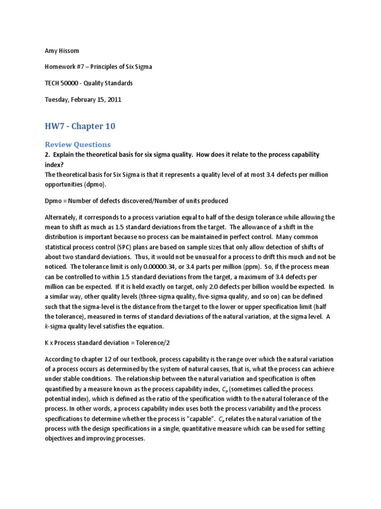 Principles of Six Sigma PDF | PDF | Design For Six Sigma | Lean ...