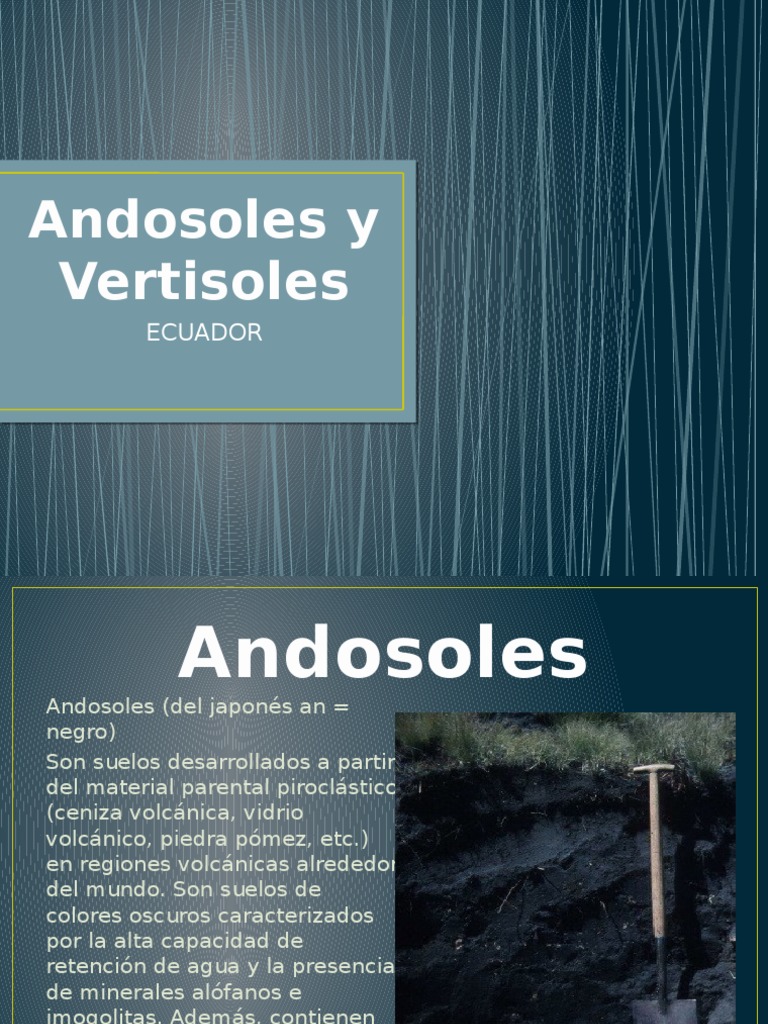 Andosoles y Vertisoles - Ecuador - Grupo4 | PDF | Ecuador | Ciencias de ...