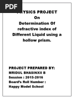Physics Class 12 Project | PDF | Diffraction | Electrodynamics