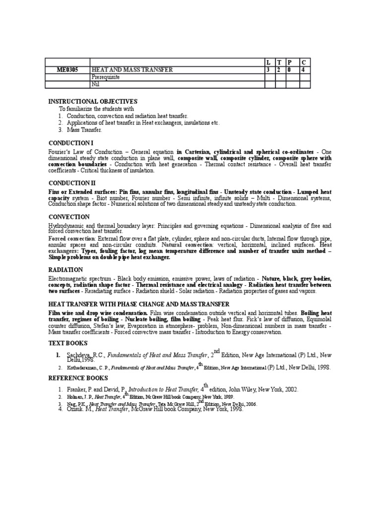 Heat Transfer Notes | PDF | Thermal Conduction | Heat Transfer