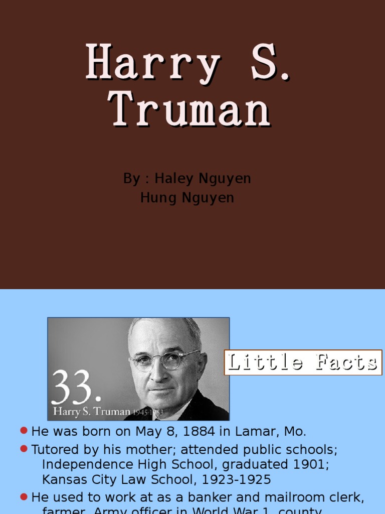 Harry S Truman | PDF | Harry S. Truman | Presidents Of The United States