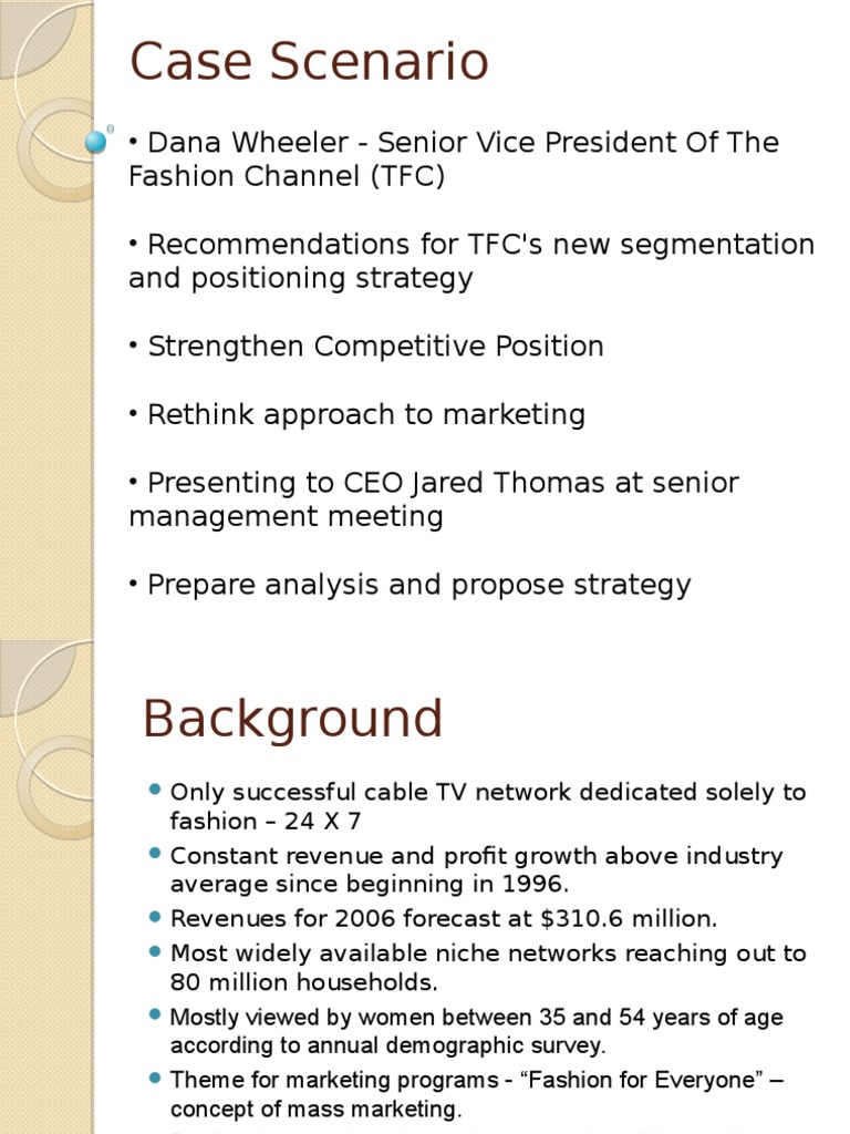 The Fashion Channel - Case Study | PDF | Option (Finance) | Advertising
