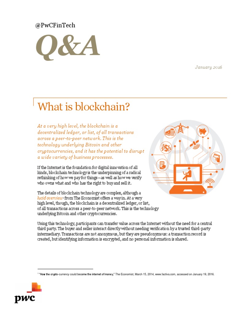 Qa What Is Blockchain | PDF | Blockchain (Database) | Cryptocurrency