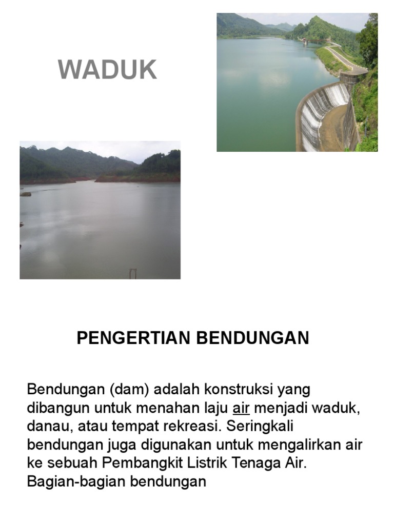 Materi Perencanaan Waduk | PDF