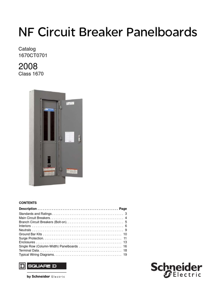 Catalogo Paneles Square D PDF | Download Free PDF | Fuse (Electrical ...