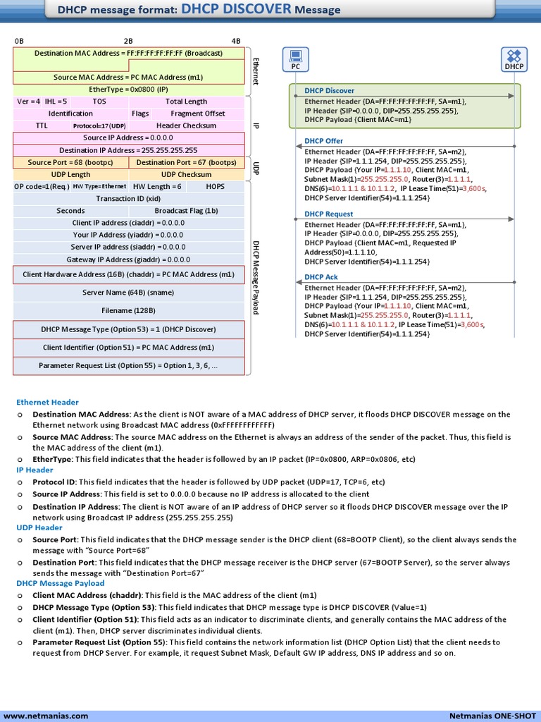 DHCP Message Format | PDF | Ip Address | Domain Name System