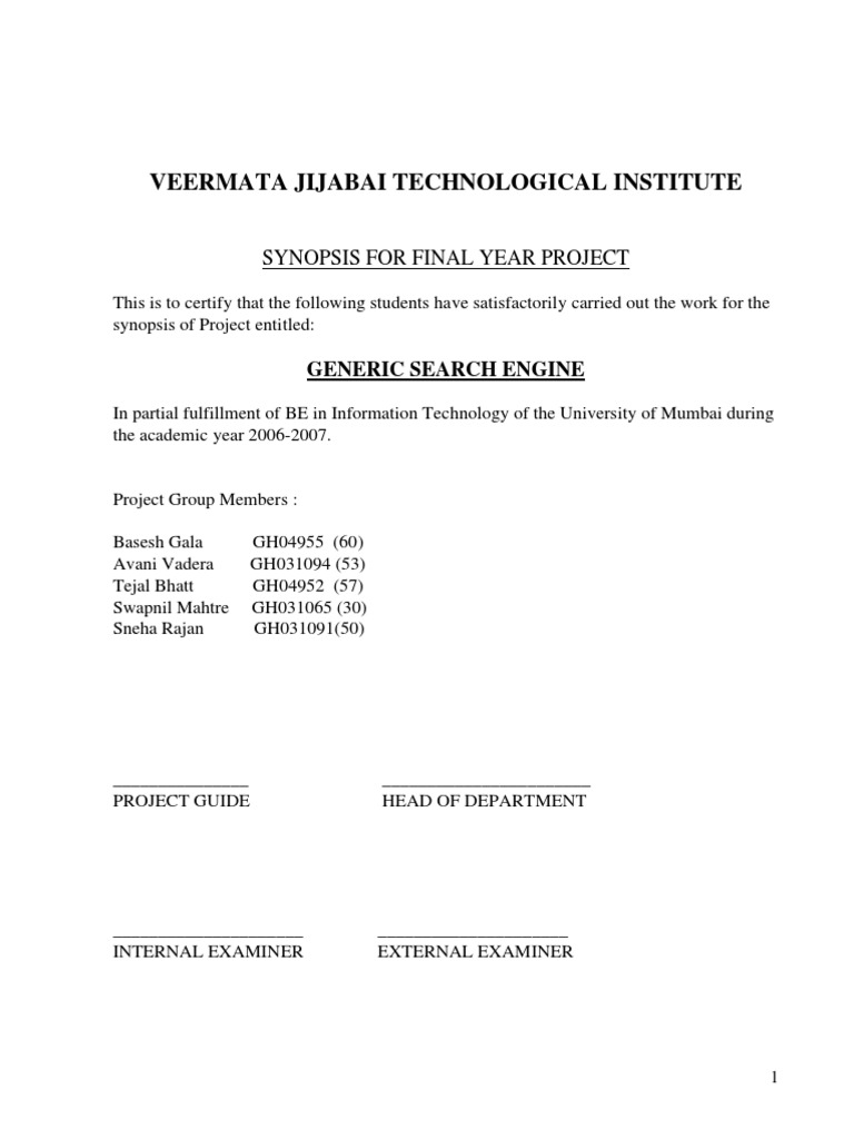 Iit Report | PDF | Web Search Engine | Search Engine Indexing