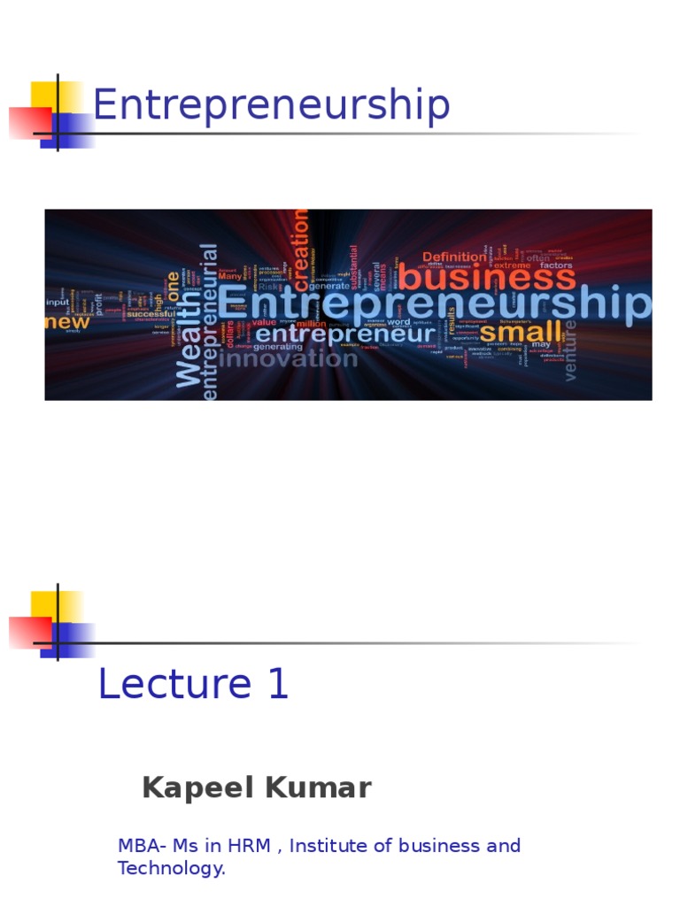An Introduction to Entrepreneurship: Characteristics of Entrepreneurs ...