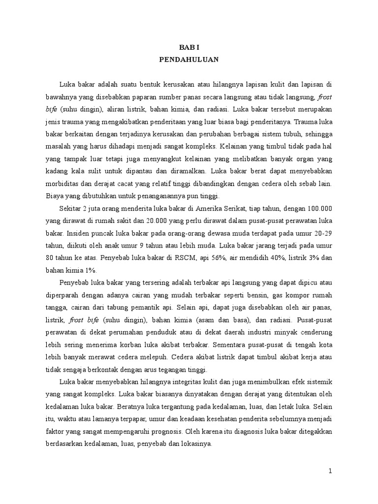 Case Report Bedah Combustio | PDF