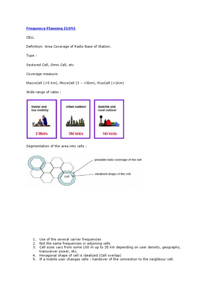 GSM Frequency Planning & Reuse Guide | PDF