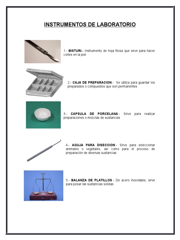 Instrumentos de Laboratorio | PDF