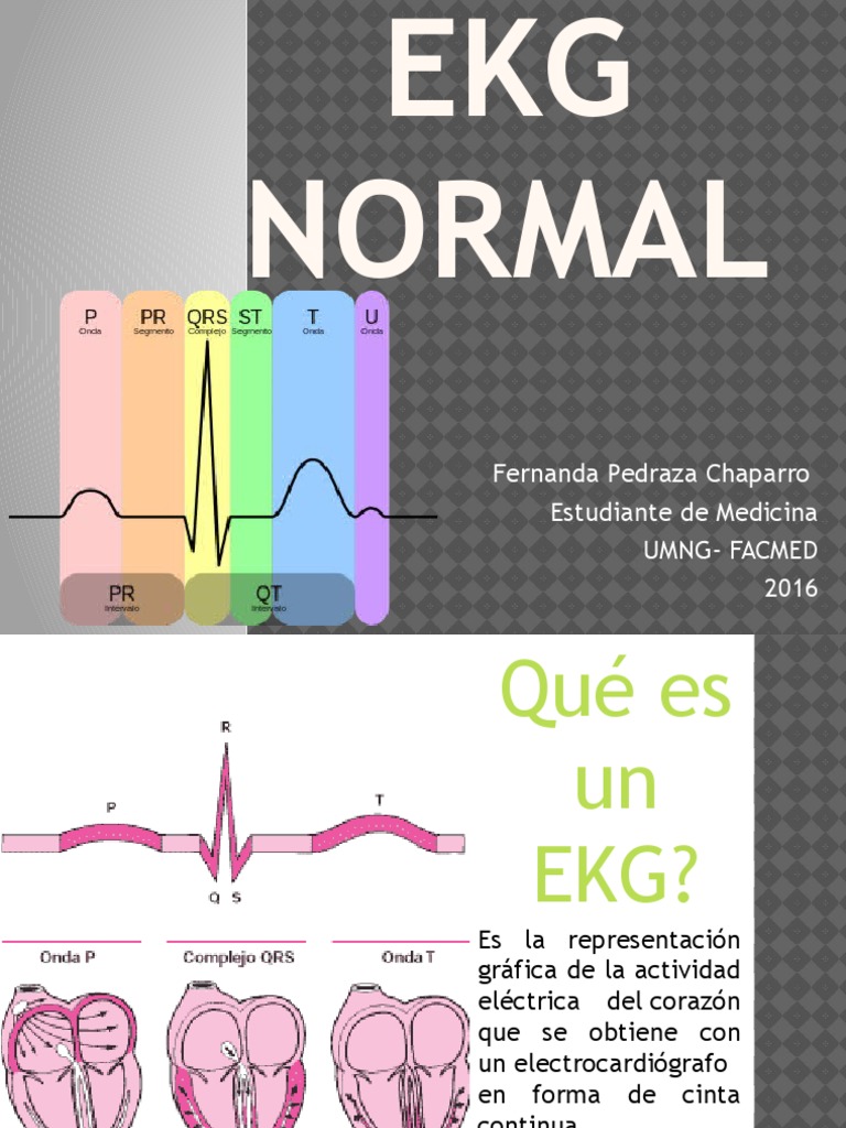 Ekg Normal | PDF | Electrocardiografia | Medicina Interna