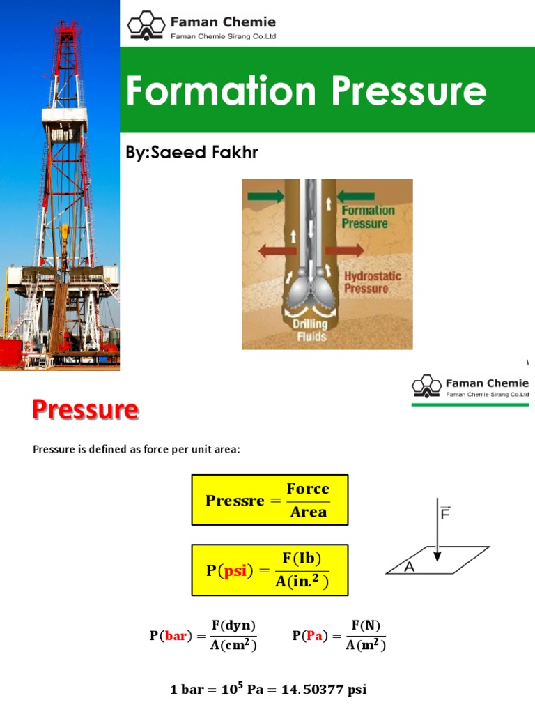 Formation Pressure | PDF | Porosity | Permeability (Earth Sciences)