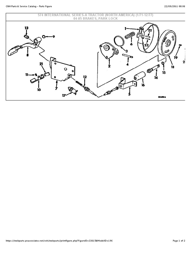 International 574 Brake Parts Diagram | PDF | Vehicle Parts | Vehicle ...