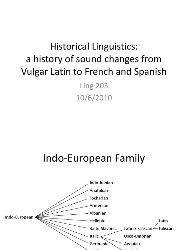 Sound Changes from Vulgar Latin to French | PDF | Gaul | Phonology